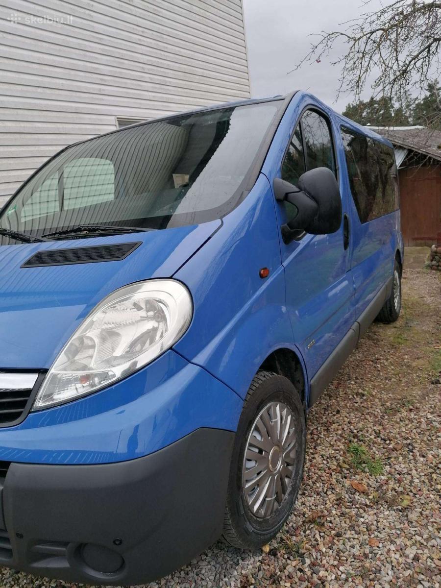Blue Opel Vivaro 2008 in Prienai, with an engine capacity of 2.00 L and mileage of 282 thousand km for 8100 €, photo 7 on AUTOMOTO.COM.LV