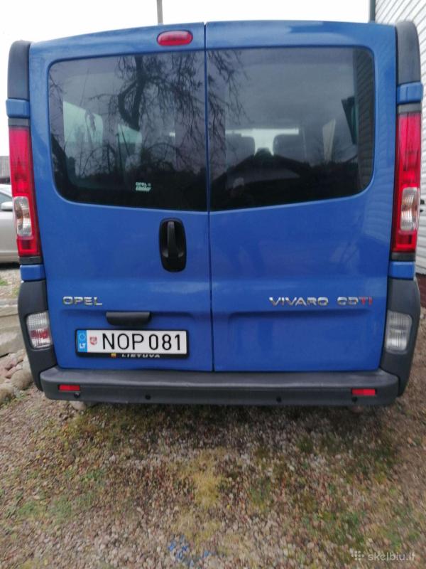Zils Opel Vivaro 2008 Prienai, ar dzinēja tilpumu 2.00 L un nobraukumu 282 tūkst. km par 8100 €, foto 11 vietnē AUTOMOTO.COM.LV