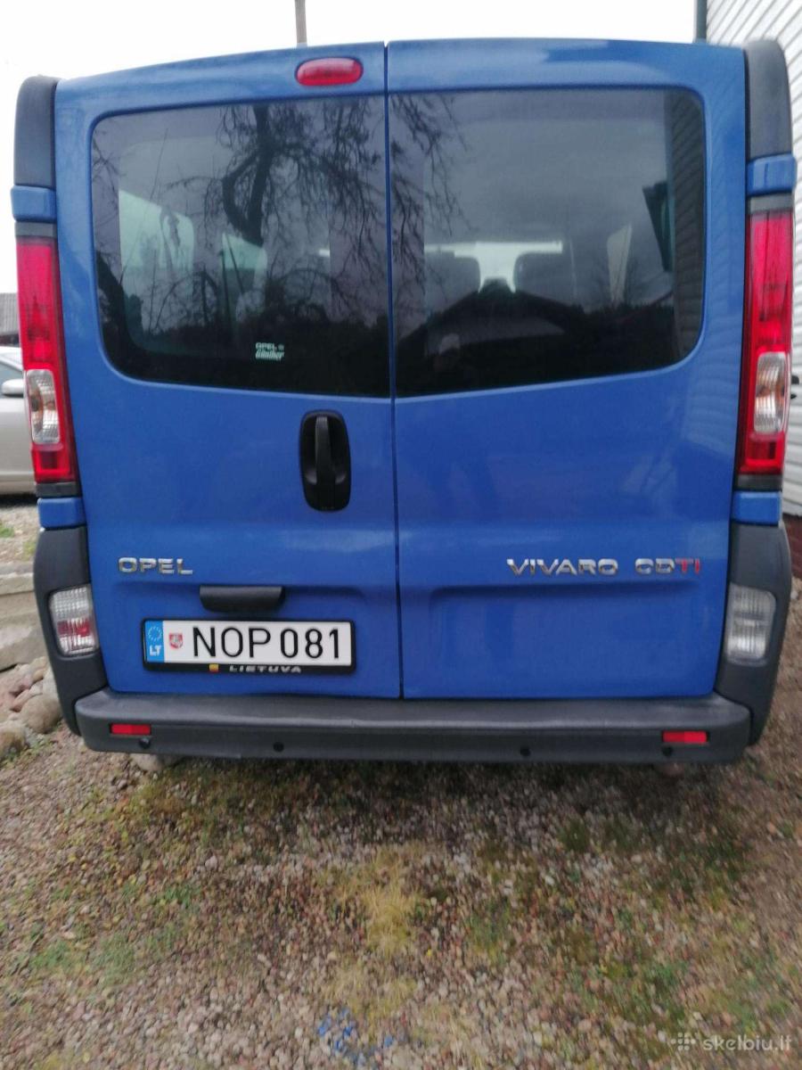 Blue Opel Vivaro 2008 in Prienai, with an engine capacity of 2.00 L and mileage of 282 thousand km for 8100 €, photo 11 on AUTOMOTO.COM.LV