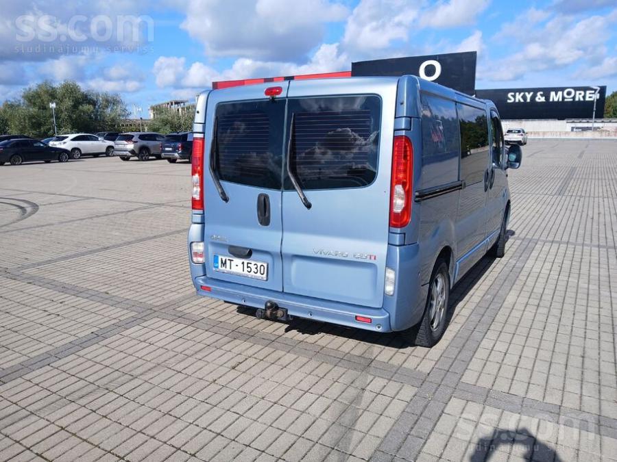 Blue Opel Vivaro 2007 in Riga, with an engine capacity of 2.00 L and mileage of 248 thousand km for 4800 €, photo 6 on AUTOMOTO.COM.LV