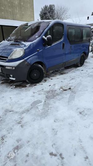 Blue Opel Vivaro 2004 in Vilnius, with an engine capacity of 1.87 L and mileage of 218 thousand km for 2700 €, photo 15 on AUTOMOTO.COM.LV