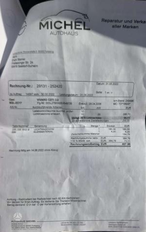 Серый Опель Виваро 2008 в Пакруойис, объемом двигателя 2.00 л и пробегом 298 тыс. км за 5400 €, фото 21 на AUTOMOTO.COM.LV