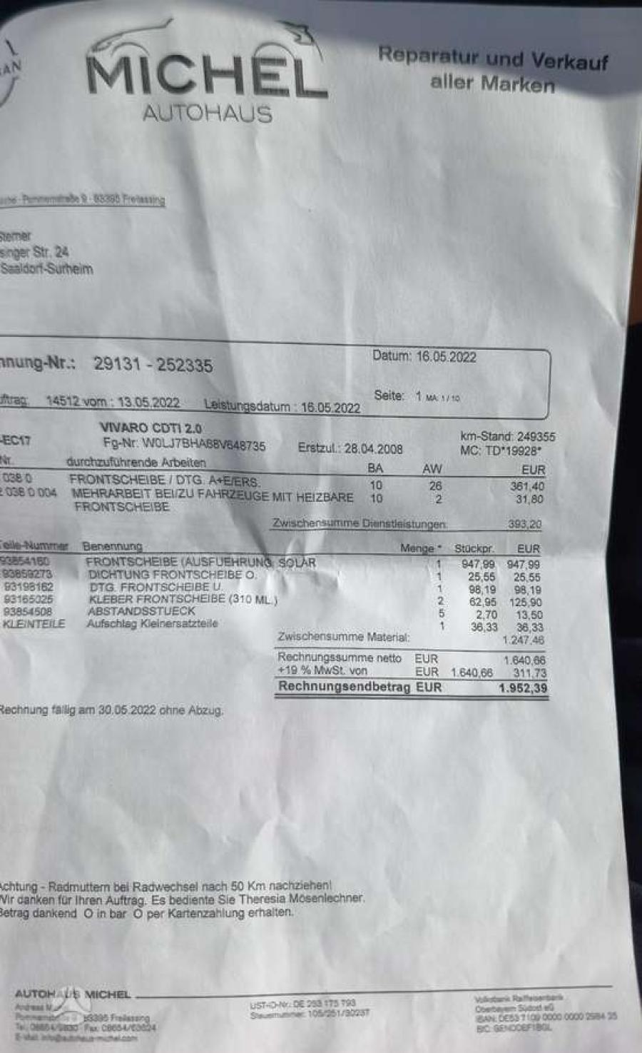 Серый Опель Виваро 2008 в Пакруойис, объемом двигателя 2.00 л и пробегом 298 тыс. км за 5400 €, фото 22 на AUTOMOTO.COM.LV
