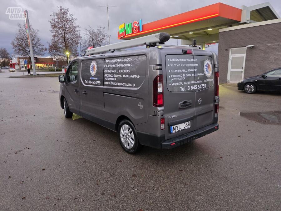 Grey Opel Vivaro 2017 in Kaunas, with an engine capacity of 1.60 L and mileage of 189 thousand km for 9100 €, photo 4 on AUTOMOTO.COM.LV