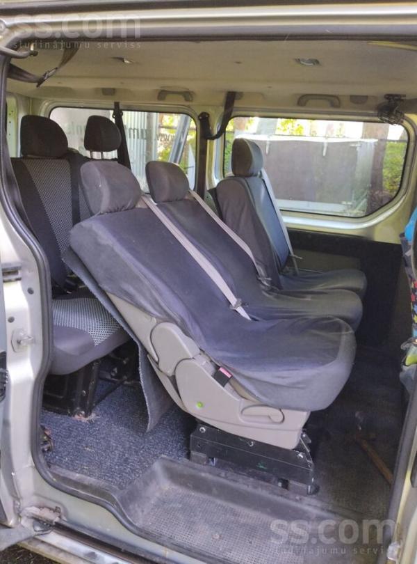 Grey Opel Vivaro 2006 in Riga, with an engine capacity of 1.90 L and mileage of 0 thousand km for 4900 €, photo 7 on AUTOMOTO.COM.LV