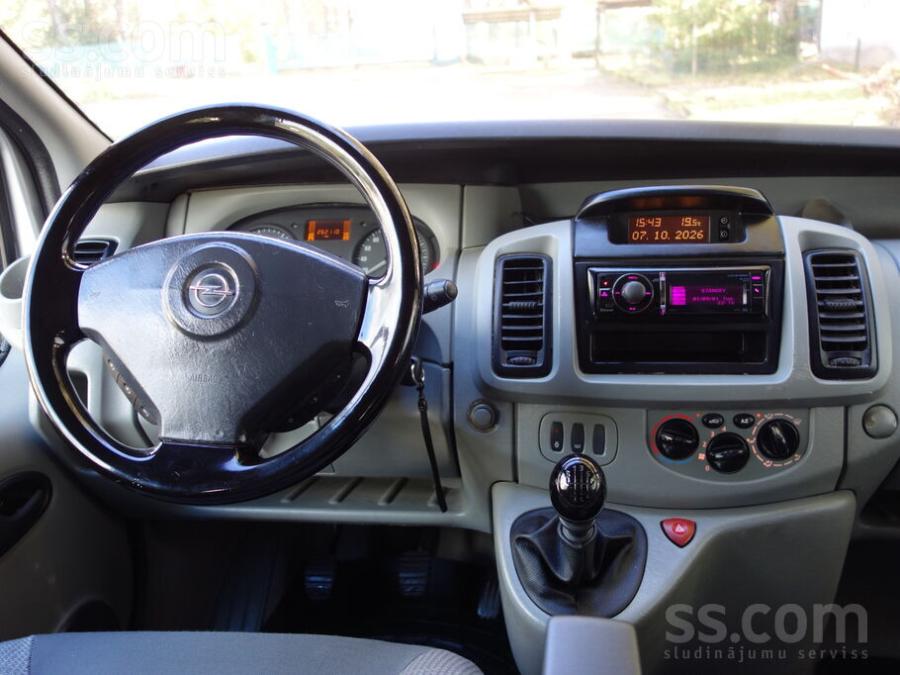 Pelēks Opel Vivaro 2006 Rīga, ar dzinēja tilpumu 1.90 L un nobraukumu 262 tūkst. km par 5550 €, foto 8 vietnē AUTOMOTO.COM.LV