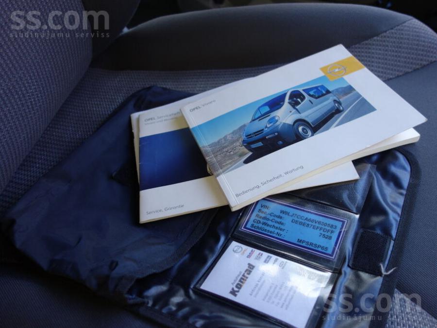 Pelēks Opel Vivaro 2006 Rīga, ar dzinēja tilpumu 1.90 L un nobraukumu 262 tūkst. km par 5550 €, foto 10 vietnē AUTOMOTO.COM.LV