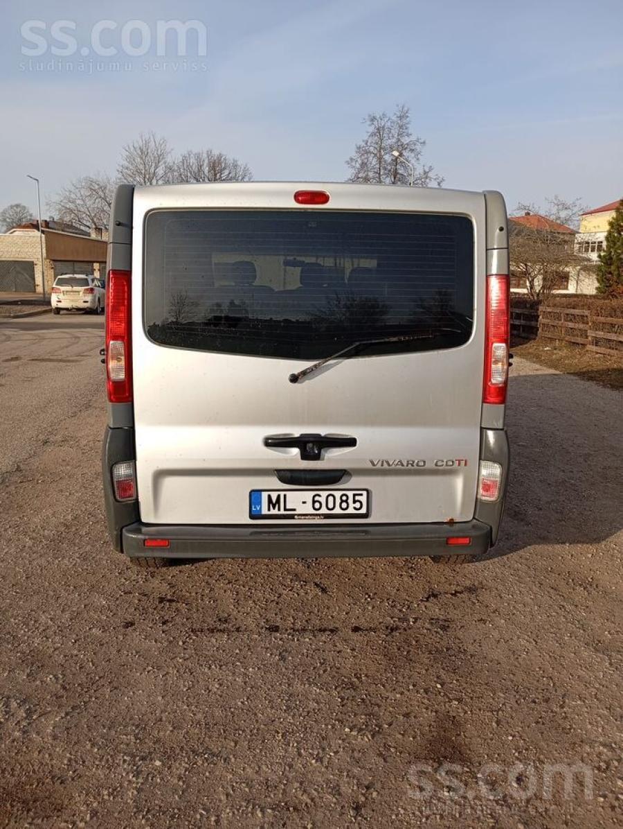 Pelēks Opel Vivaro 2010 Valka, ar dzinēja tilpumu 2.00 L un nobraukumu 209 tūkst. km par 4999 €, foto 7 vietnē AUTOMOTO.COM.LV