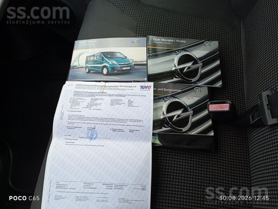 Pelēks Opel Vivaro 2011 Bauska, ar dzinēja tilpumu 2.50 L un nobraukumu 261 tūkst. km par 9900 €, foto 13 vietnē AUTOMOTO.COM.LV