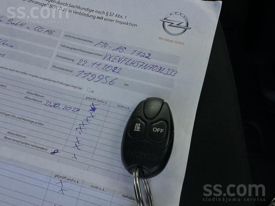 Серый Опель Виваро 2022 в Елгава, объемом двигателя 2.00 л и пробегом 130 тыс. км за 21500 €, фото 15 на AUTOMOTO.COM.LV