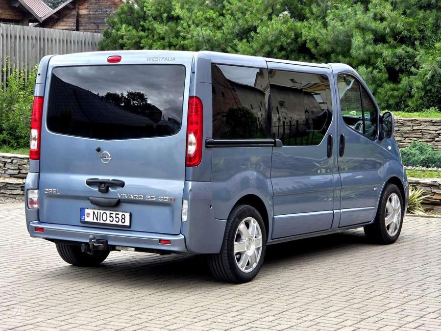 Opel Vivaro 2007 in Kedainiai, with an engine capacity of 2.50 L and mileage of 288 thousand km for 9500 €, photo 13 on AUTOMOTO.COM.LV