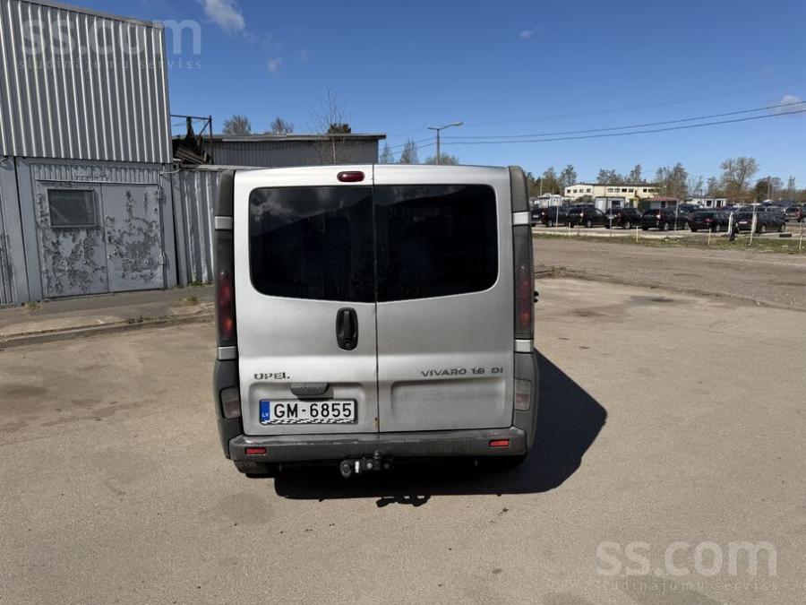 Opel Vivaro 2002 Rīga, ar dzinēja tilpumu 1.90 L un nobraukumu 0 tūkst. km par 2700 €, foto 8 vietnē AUTOMOTO.COM.LV