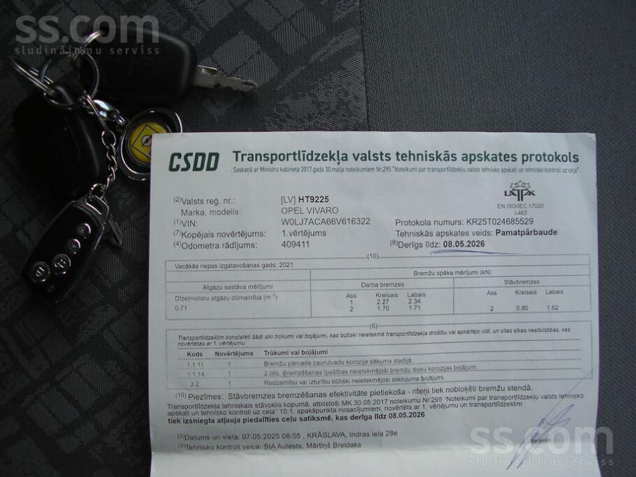 Опель Виваро 2005 в Рига, объемом двигателя 1.90 л и пробегом 416 тыс. км за 4650 €, фото 29 на AUTOMOTO.COM.LV
