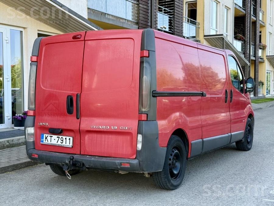 Red Opel Vivaro 2004 in Riga, with an engine capacity of 1.90 L and mileage of 442 thousand km for 2750 €, photo 6 on AUTOMOTO.COM.LV