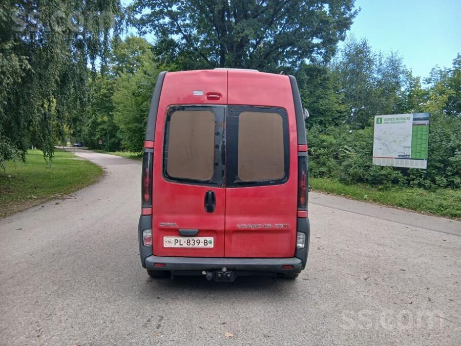 Red Opel Vivaro 2006 in Ogre, with an engine capacity of 1.90 L and mileage of 0 thousand km for 4000 €, photo 5 on AUTOMOTO.COM.LV