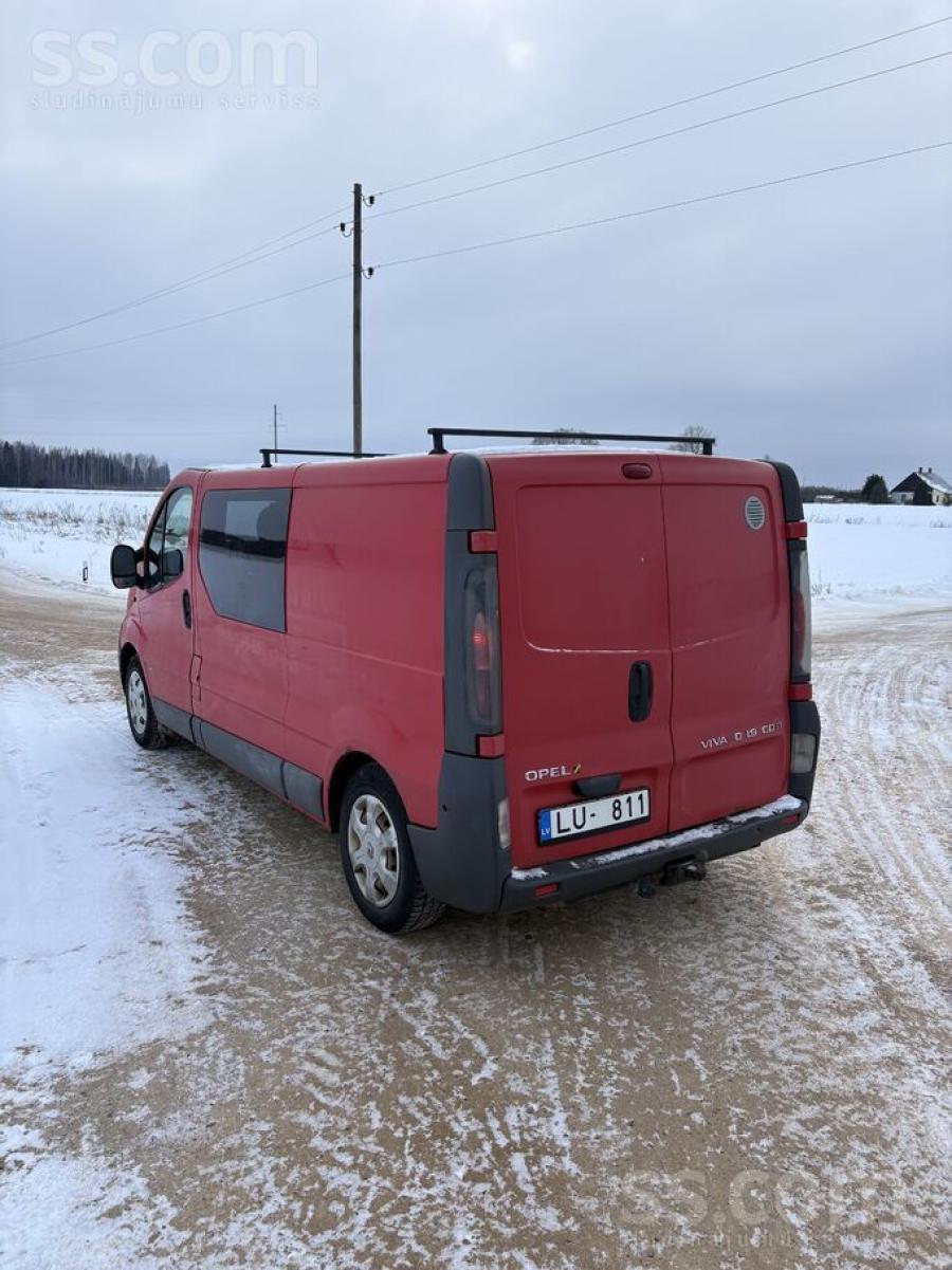 Sarkans Opel Vivaro 2005 Rīga, ar dzinēja tilpumu 1.90 L un nobraukumu 343 tūkst. km par 3500 €, foto 4 vietnē AUTOMOTO.COM.LV