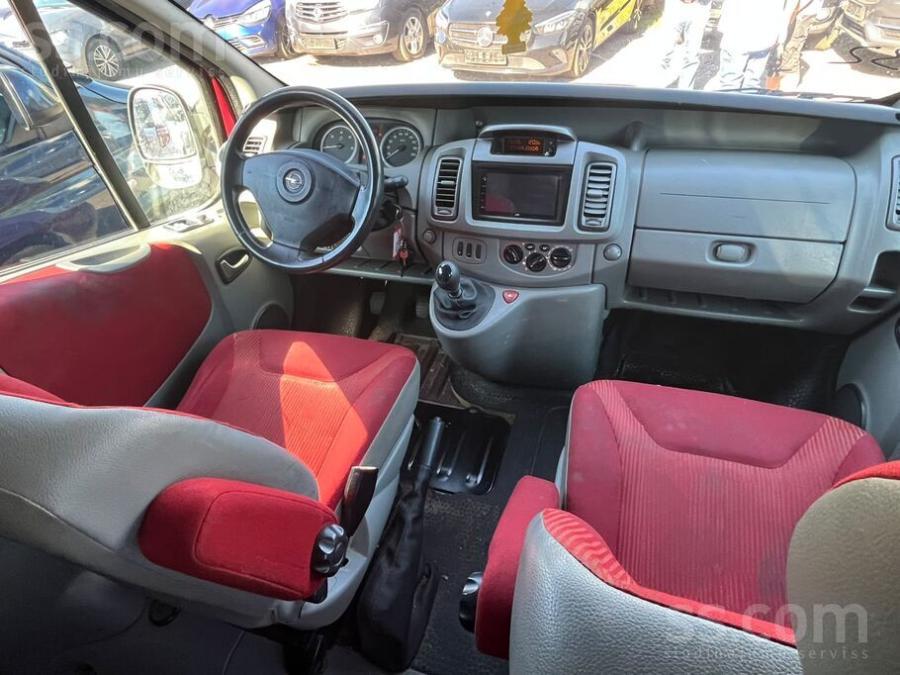 Red Opel Vivaro 2007 in Riga, with an engine capacity of 2.00 L and mileage of 0 thousand km for 6500 €, photo 22 on AUTOMOTO.COM.LV