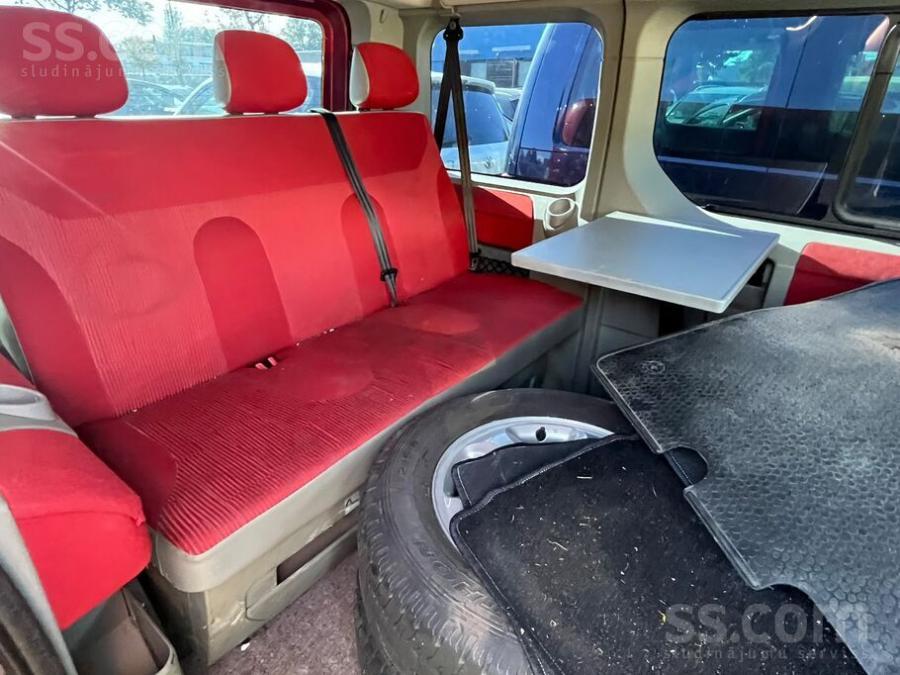 Red Opel Vivaro 2007 in Riga, with an engine capacity of 2.00 L and mileage of 0 thousand km for 6500 €, photo 23 on AUTOMOTO.COM.LV