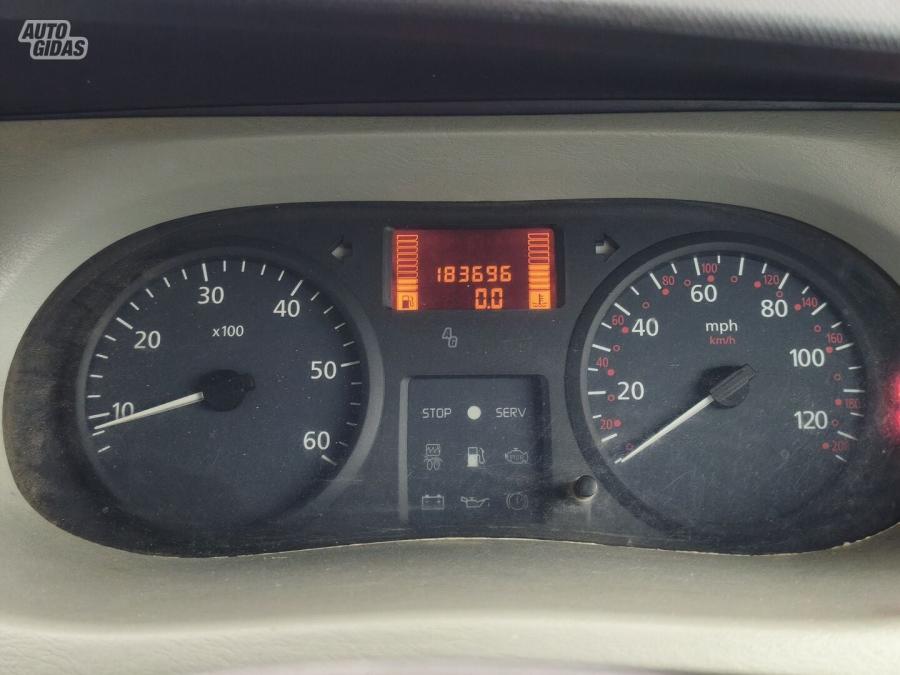 White Opel Vivaro 2006 in Vilnius, with an engine capacity of 1.90 L and mileage of 187 thousand km for 2200 €, photo 8 on AUTOMOTO.COM.LV