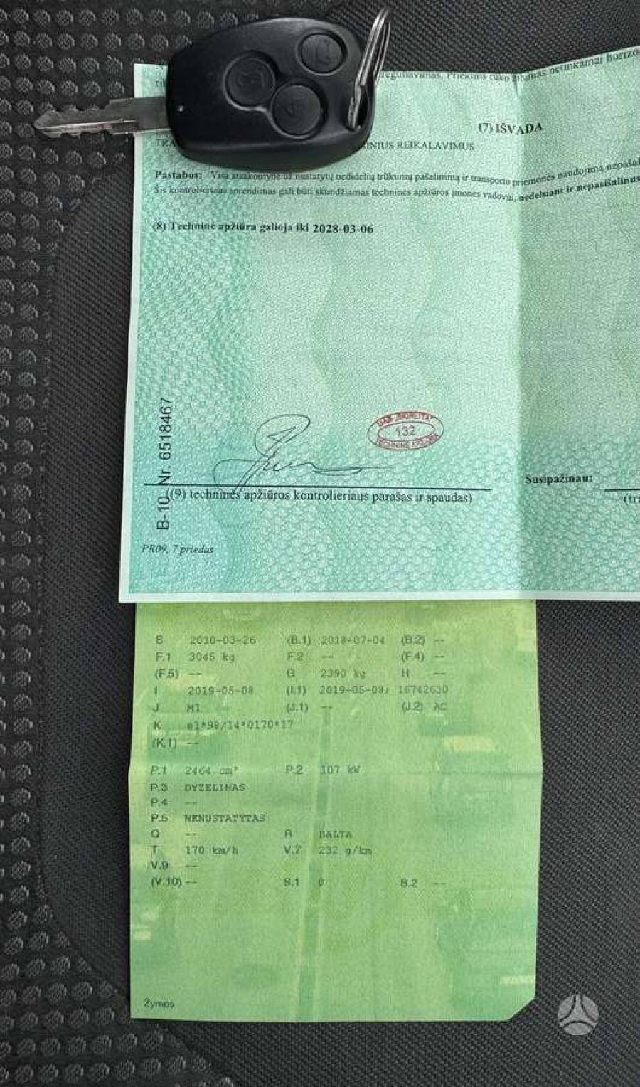 Белый Опель Виваро 2010 в Вильнюс, объемом двигателя 2.46 л и пробегом 450 тыс. км за 5500 €, фото 12 на AUTOMOTO.COM.LV