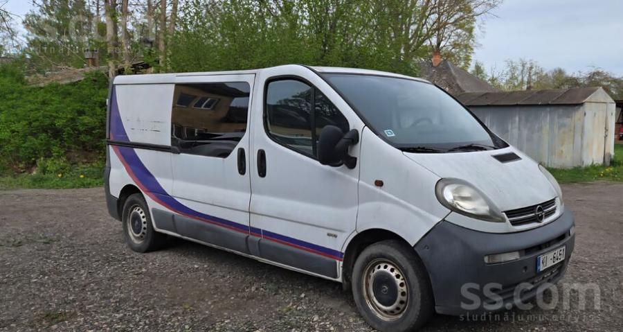 White Opel Vivaro 2002 in Jekabpils, with an engine capacity of 1.90 L and mileage of 359 thousand km for 1500 €, photo 1 on AUTOMOTO.COM.LV