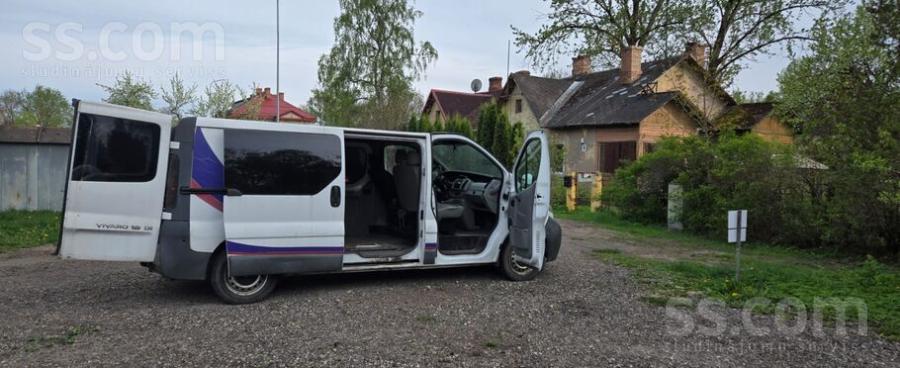 White Opel Vivaro 2002 in Jekabpils, with an engine capacity of 1.90 L and mileage of 359 thousand km for 1500 €, photo 10 on AUTOMOTO.COM.LV