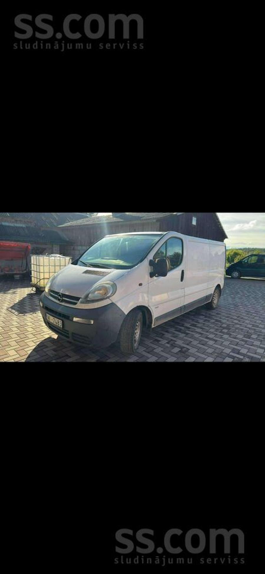 White Opel Vivaro 2003 in Kuldiga, with an engine capacity of 1.90 L and mileage of 329 thousand km for 2500 €, photo 1 on AUTOMOTO.COM.LV