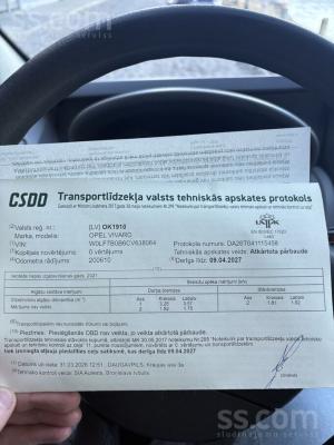 Balts Opel Vivaro 2012 Rīga, ar dzinēja tilpumu 2.00 L un nobraukumu 201 tūkst. km par 4800 €, foto 17 vietnē AUTOMOTO.COM.LV