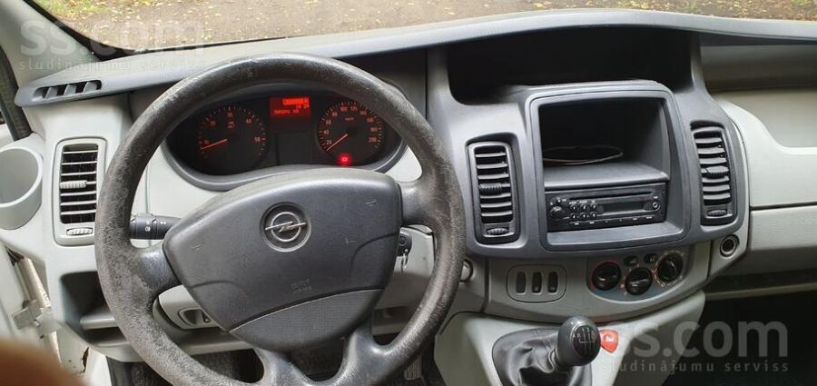 White Opel Vivaro 2012 in Riga, with an engine capacity of 2.00 L and mileage of 346 thousand km for 6800 €, photo 9 on AUTOMOTO.COM.LV