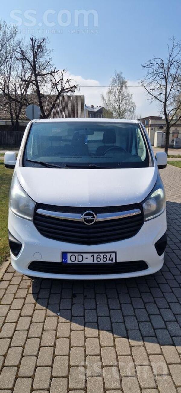 White Opel Vivaro 2017 in Riga, with an engine capacity of 1.60 L and mileage of 0 thousand km for 6700 €, photo 1 on AUTOMOTO.COM.LV