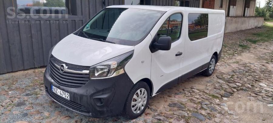 White Opel Vivaro 2017 in Cesis, with an engine capacity of 1.60 L and mileage of 0 thousand km for 11200 €, photo 1 on AUTOMOTO.COM.LV