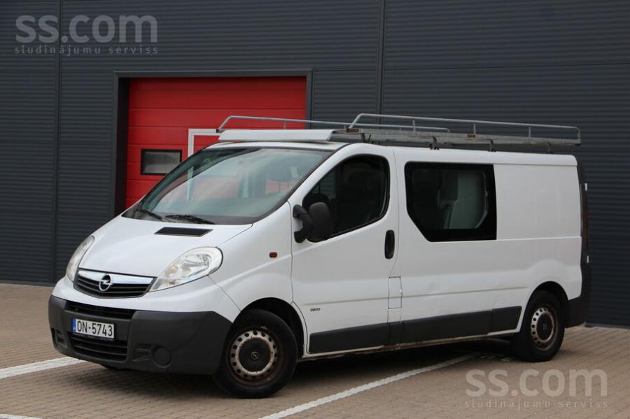 White Opel Vivaro 2008 in Riga, with an engine capacity of 2.00 L and mileage of 323 thousand km for 6450 €, photo 5 on AUTOMOTO.COM.LV