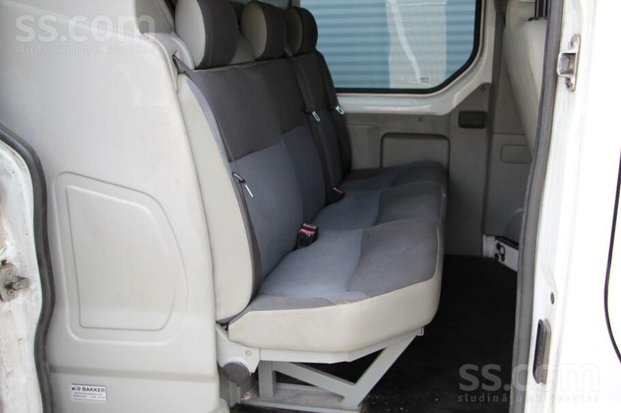 White Opel Vivaro 2008 in Riga, with an engine capacity of 2.00 L and mileage of 323 thousand km for 6450 €, photo 14 on AUTOMOTO.COM.LV