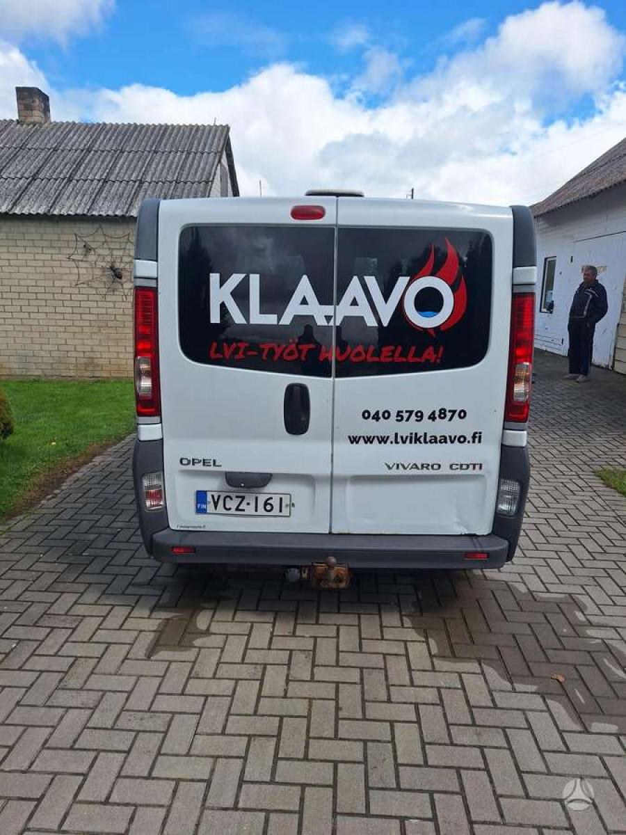White Opel Vivaro 2008 in Kaunas, with an engine capacity of 2.00 L and mileage of 352 thousand km for 2650 €, photo 8 on AUTOMOTO.COM.LV