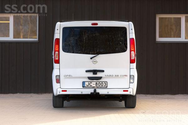 White Opel Vivaro 2011 in Jelgava, with an engine capacity of 2.50 L and mileage of 326 thousand km for 8700 €, photo 6 on AUTOMOTO.COM.LV