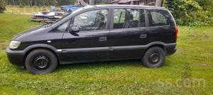 Black Opel Zafira 2002 in Riga, with an engine capacity of 1.80 L and mileage of 210 thousand km for 1700 €, photo  on AUTOMOTO.COM.LV