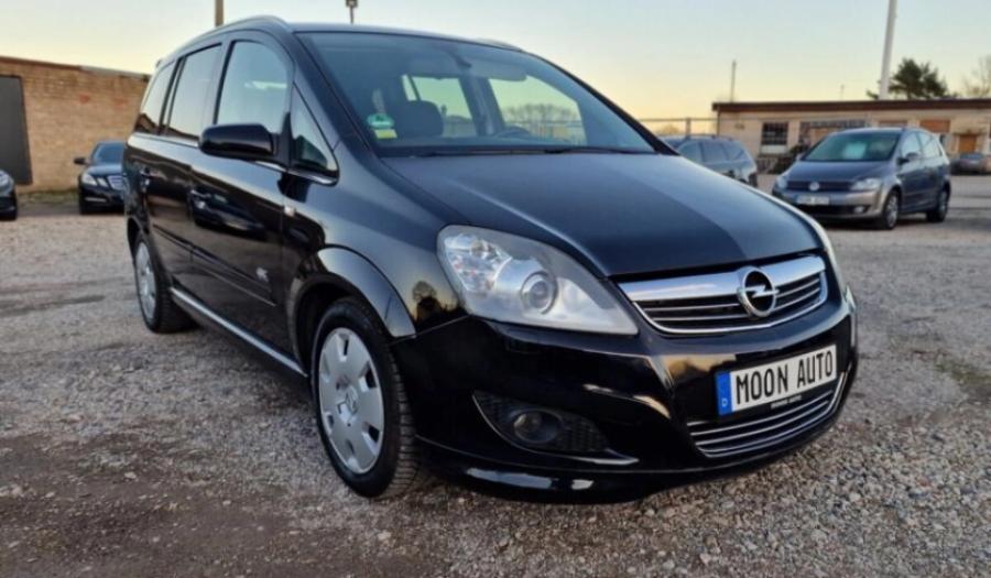 Black Opel Zafira 2008 in Riga, with an engine capacity of 1.90 L and mileage of 356 thousand km for 3700 €, photo 26 on AUTOMOTO.COM.LV