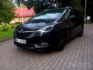 Black Opel Zafira 2016 in Liepaja, with an engine capacity of 2.00 L and mileage of 312 thousand km for 8500 €, photo  on AUTOMOTO.COM.LV