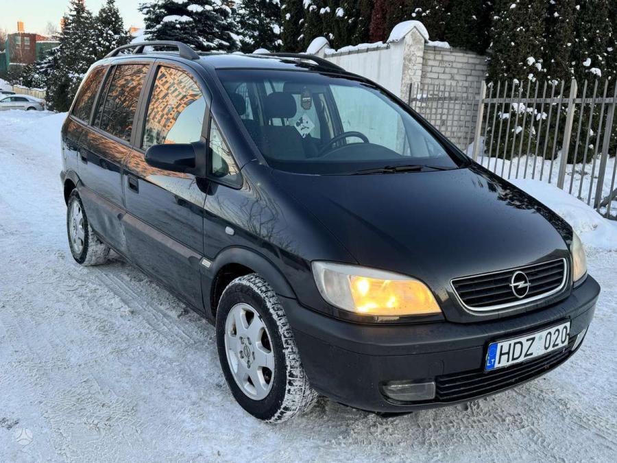 Melns Opel Zafira 1999 Viļņa, ar dzinēja tilpumu 1.80 L un nobraukumu 222 tūkst. km par 850 €, foto 2 vietnē AUTOMOTO.COM.LV