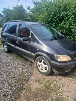 Black Opel Zafira 1999 in Cesis, with an engine capacity of 1.80 L and mileage of 460 thousand km for 650 €, photo 6 on AUTOMOTO.COM.LV