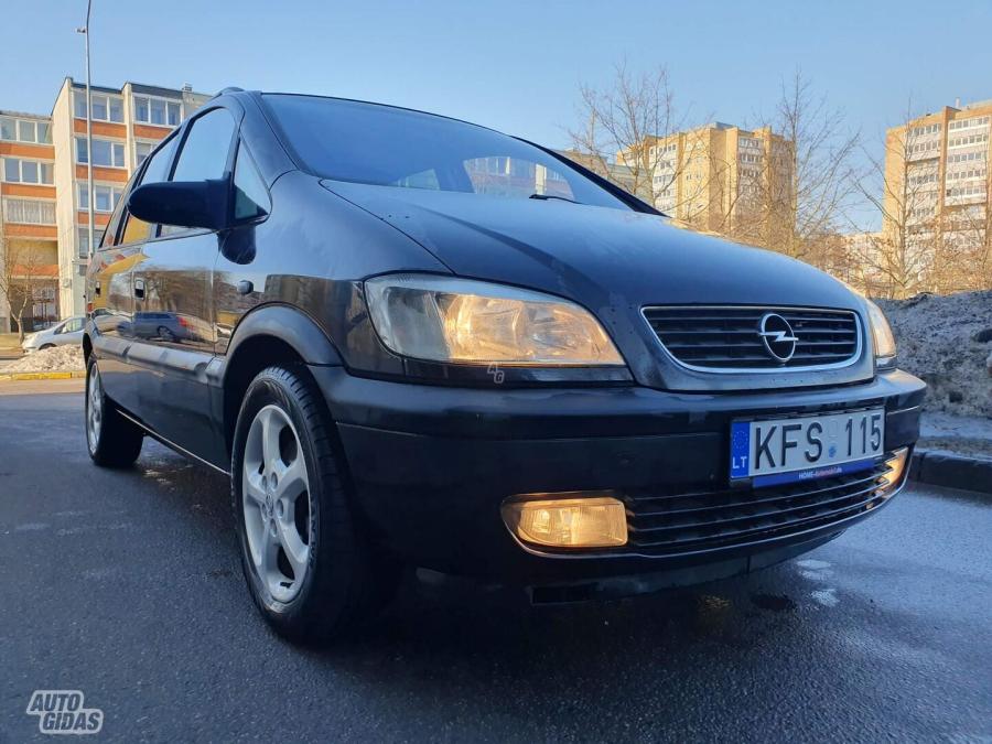 Melns Opel Zafira 2001 Šauļi, ar dzinēja tilpumu 1.80 L un nobraukumu 242 tūkst. km par 1450 €, foto 7 vietnē AUTOMOTO.COM.LV