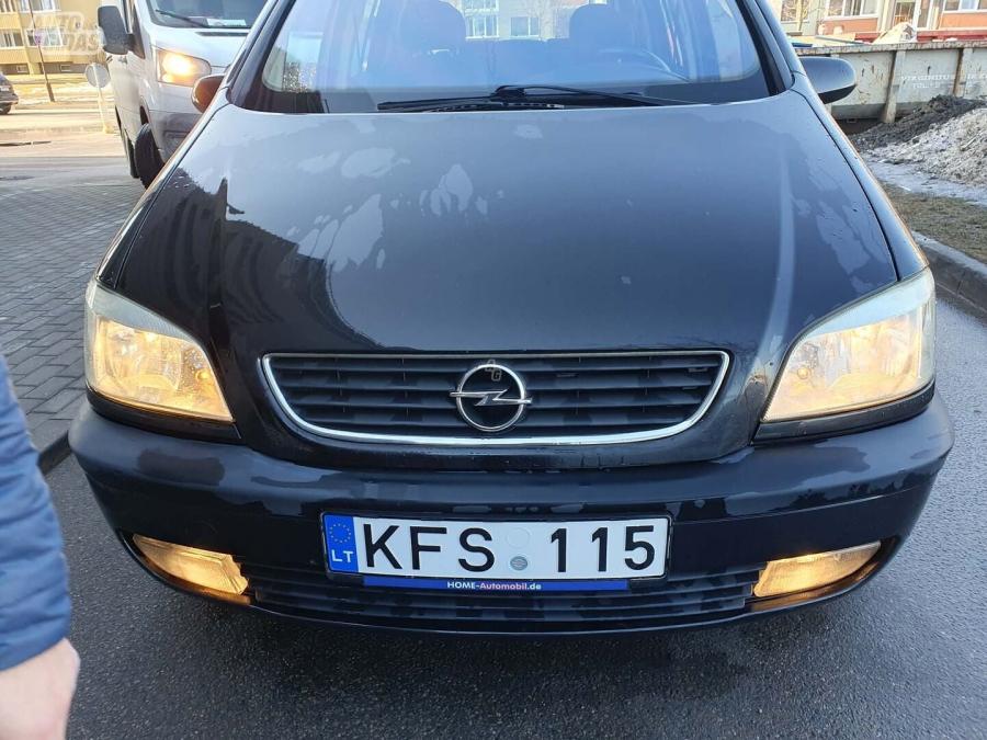 Melns Opel Zafira 2001 Šauļi, ar dzinēja tilpumu 1.80 L un nobraukumu 242 tūkst. km par 1450 €, foto 10 vietnē AUTOMOTO.COM.LV