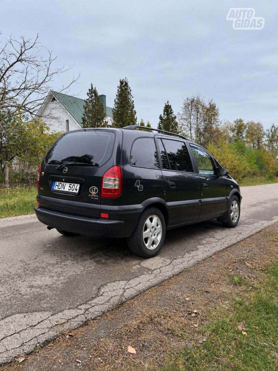 Black Opel Zafira 2002 in Vilnius, with an engine capacity of 2.00 L and mileage of 300 thousand km for 700 €, photo 6 on AUTOMOTO.COM.LV