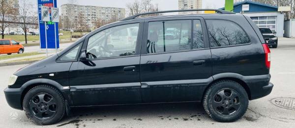 Black Opel Zafira 2003 in Vilnius, with an engine capacity of 2.00 L and mileage of 346 thousand km for 890 €, photo 6 on AUTOMOTO.COM.LV