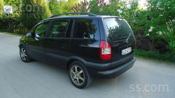 Melns Opel Zafira 2003 Rīga, ar dzinēja tilpumu 2.20 L un nobraukumu 330 tūkst. km par 1300 €, foto 4 vietnē AUTOMOTO.COM.LV