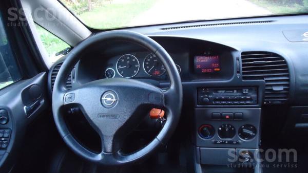 Melns Opel Zafira 2003 Rīga, ar dzinēja tilpumu 2.20 L un nobraukumu 330 tūkst. km par 1300 €, foto 9 vietnē AUTOMOTO.COM.LV