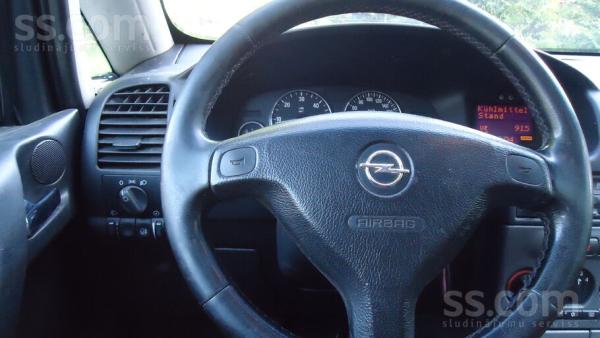 Melns Opel Zafira 2003 Rīga, ar dzinēja tilpumu 2.20 L un nobraukumu 330 tūkst. km par 1300 €, foto 10 vietnē AUTOMOTO.COM.LV