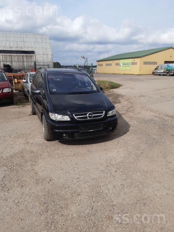 Opel Zafira 2003 JÄkabpils vietnÄ Melns Opel Zafira 2003 JÄkabpils, ar dzinÄja tilpumu 2.20 L un nobraukumu 279 tÅ«kst. km par 460 ā¬, foto 1 vietnÄ AUTOMOTO.COM.LV