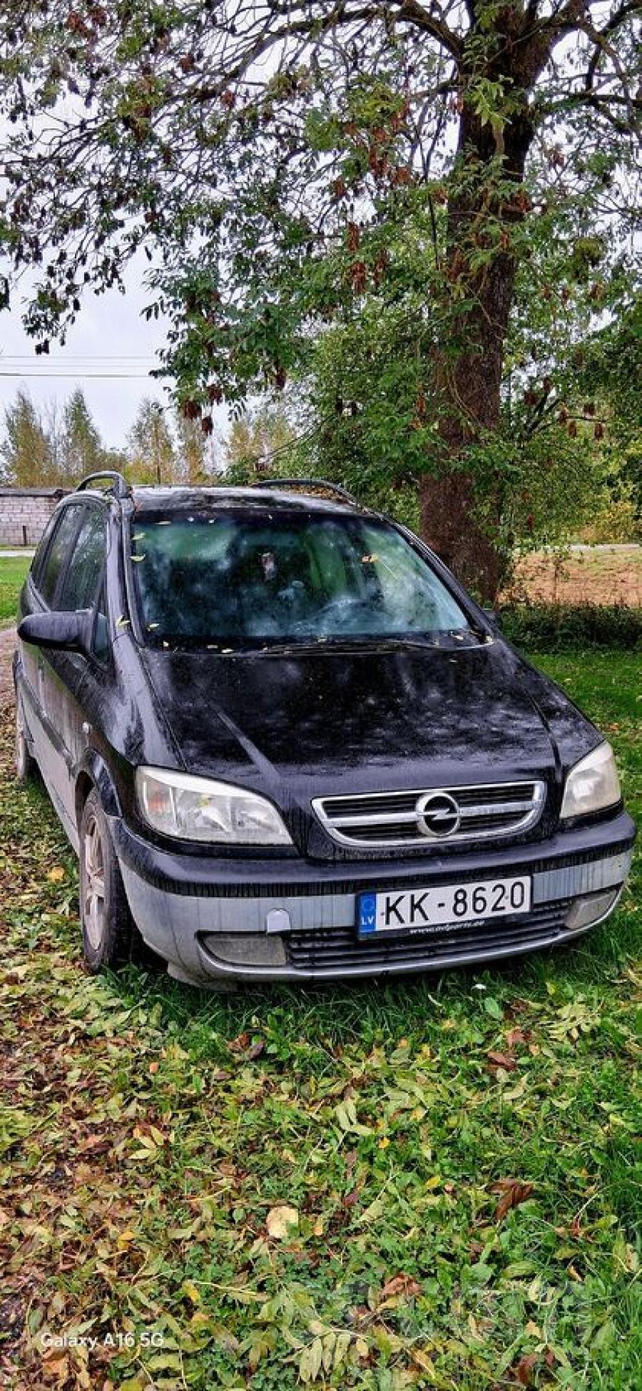 Melns Opel Zafira 2003 Liepāja, ar dzinēja tilpumu 2.20 L un nobraukumu 333 tūkst. km par 300 €, foto 1 vietnē AUTOMOTO.COM.LV