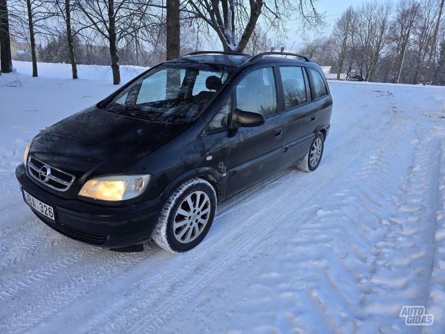 Melns Opel Zafira 2004 Radviliškis, ar dzinēja tilpumu 2.00 L un nobraukumu 329 tūkst. km par 1050 €, foto 1 vietnē AUTOMOTO.COM.LV